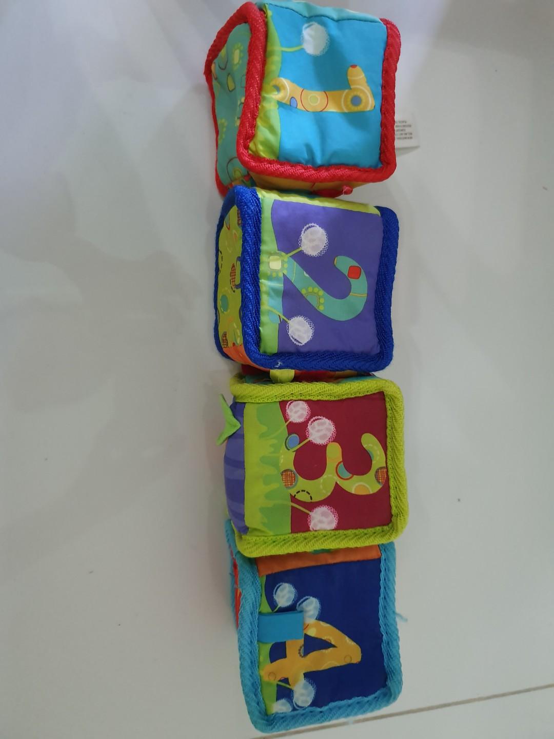 3 + 1 Grab & stack blocks, Hobbies & Toys, Toys & Games on Carousell