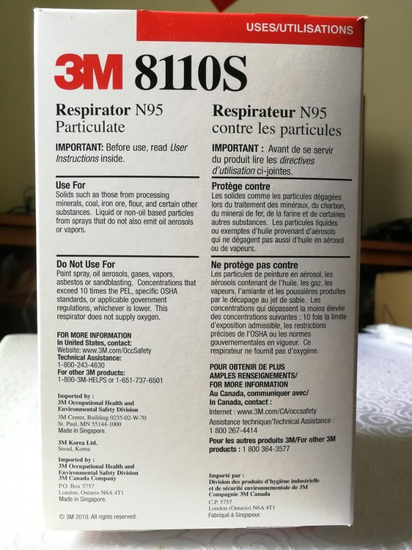 3M N95 8110S mask, Everything Else on Carousell