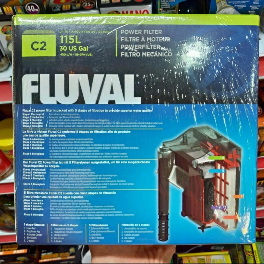 柴灣水中情 意大利富華Fluval C2掛式濾水器450L/H #14001, 寵物用品, 寵物家品及其他 - Carousell