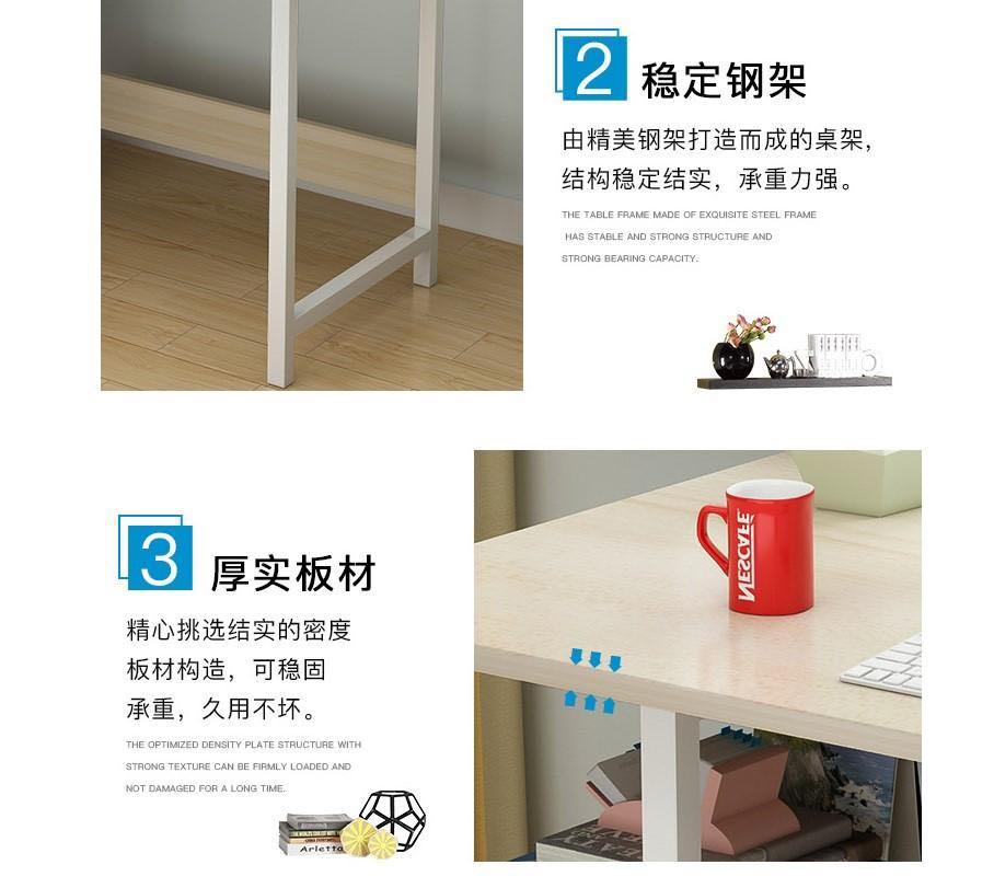 Brand new study table with rack, Furniture & Home Living, Furniture ...