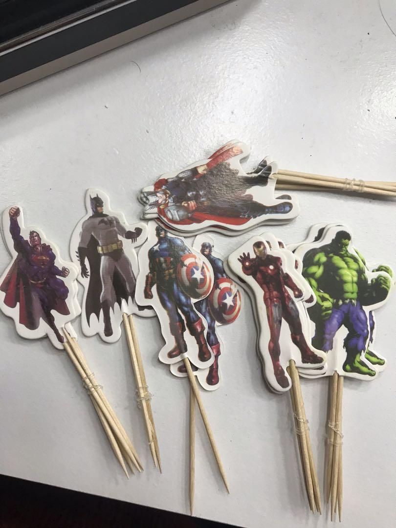Cake toppers marvel/ superhero, Hobbies & Toys, Stationery & Craft ...