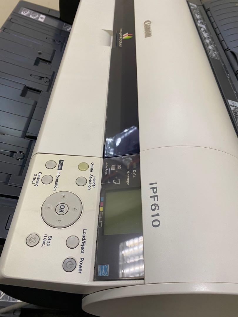Canon ipf610 color plotter, Computers & Tech, Printers, Scanners ...