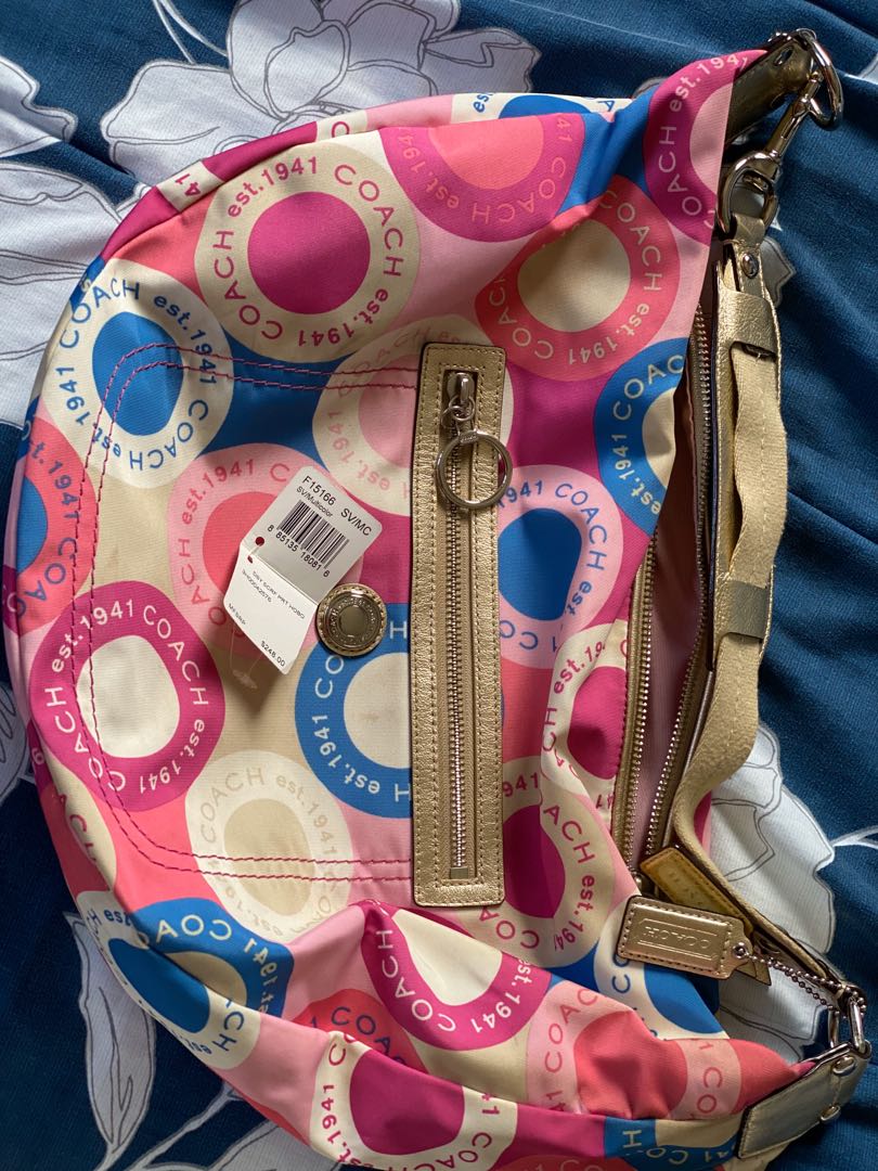 COACH DAISY SCARF PRINT HOBO BAG, Women's Fashion, Bags & Wallets ...