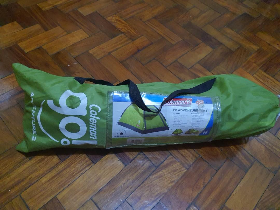 Coleman 2 person tent (Go Adventure 2), Sports Equipment, Hiking ...