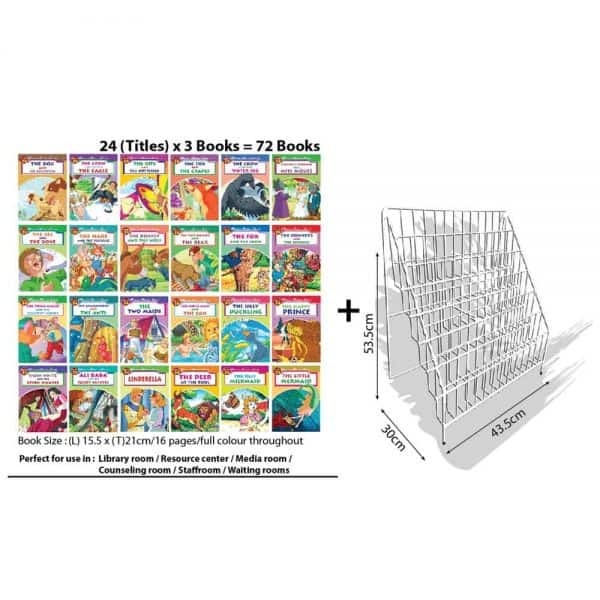 Famous Classic Stories 24 Types + Mini Book Rack, Hobbies & Toys, Books ...