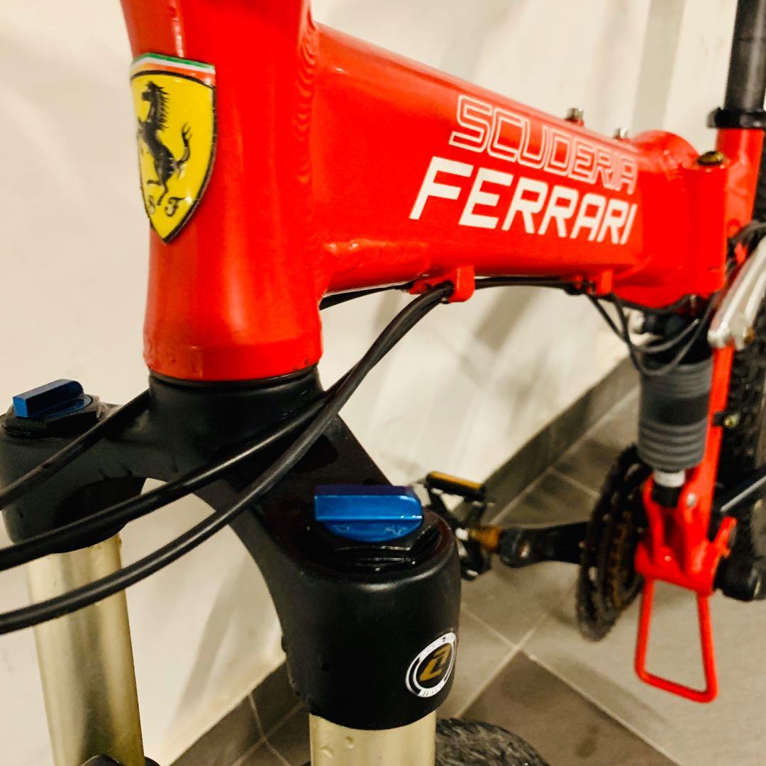 Genuine Ferrari Foldable Bicycle, Sports Equipment, Bicycles & Parts ...