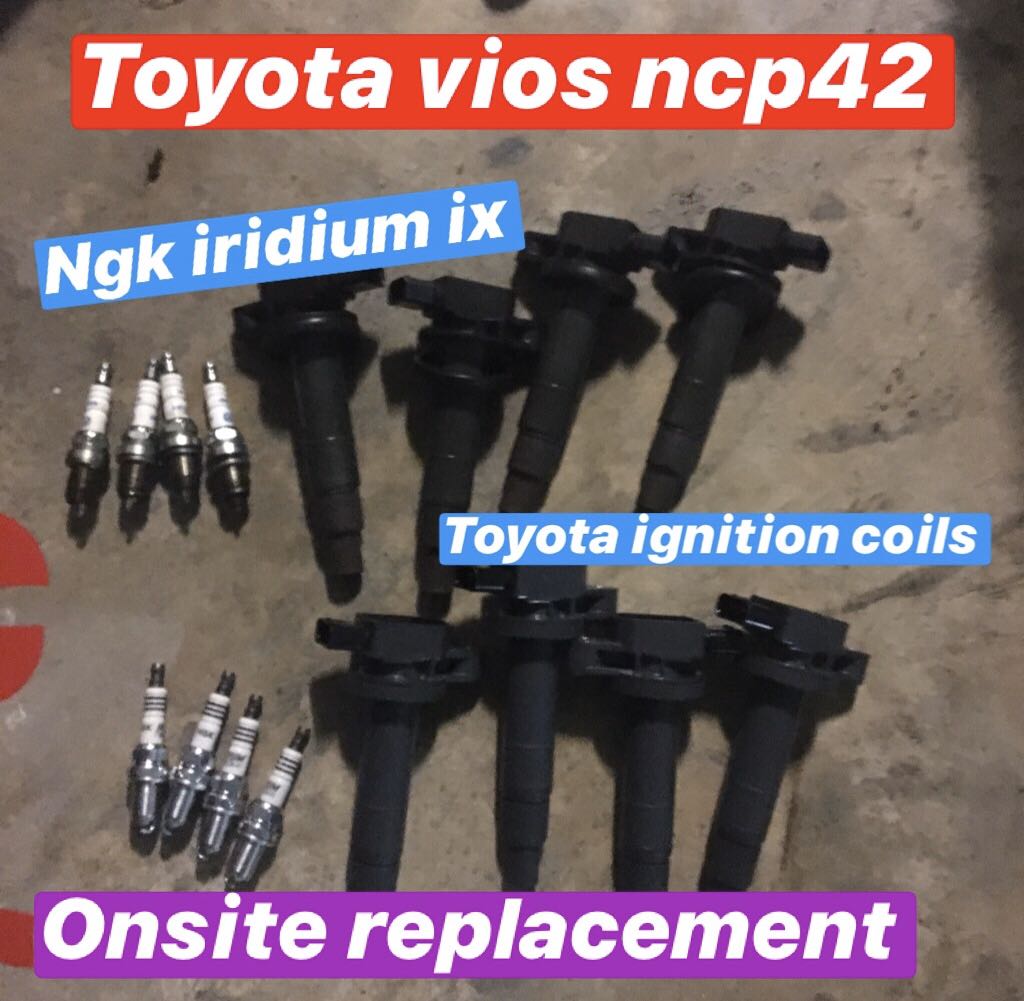 Toyota vios spark plug and ignition coil onsite replacement, Car ...
