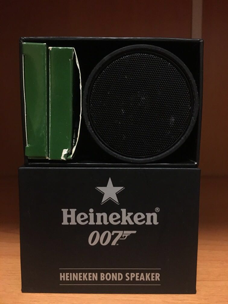 Heineken 007 bind speaker 藍牙喇叭, 音響器材, Soundbar、揚聲器、藍牙喇叭、耳擴 - Carousell
