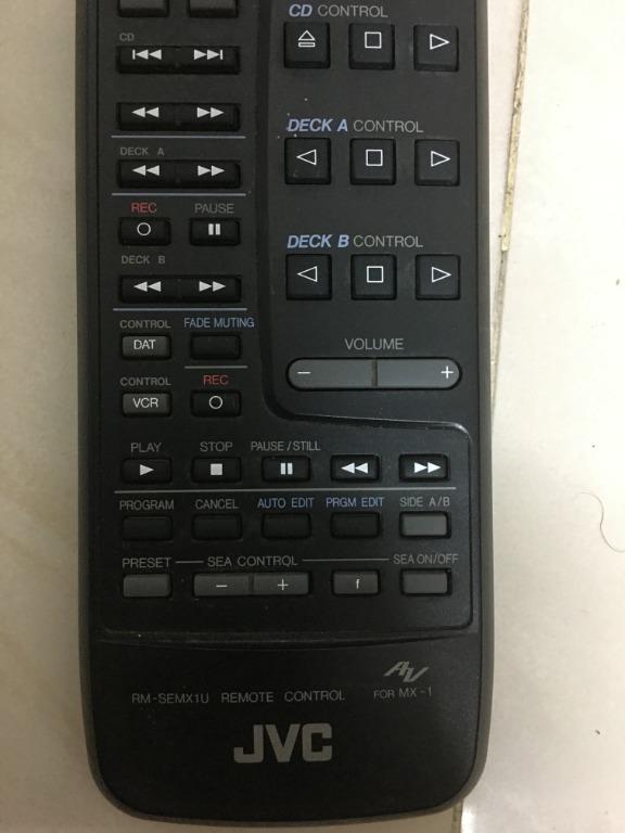 JVC RM SEMX1U 床頭音響 組合音響 遙控器 JVC CA MX 系列專用, 書籍、休閒與玩具, 文具、藝術、手工藝, 節慶、派對用品在旋轉拍賣