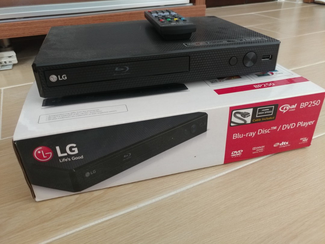 LG BP250 Blue Ray/DVD 機 player, 家庭電器, 電視 & 其他娛樂, 藍光及播放器 - Carousell