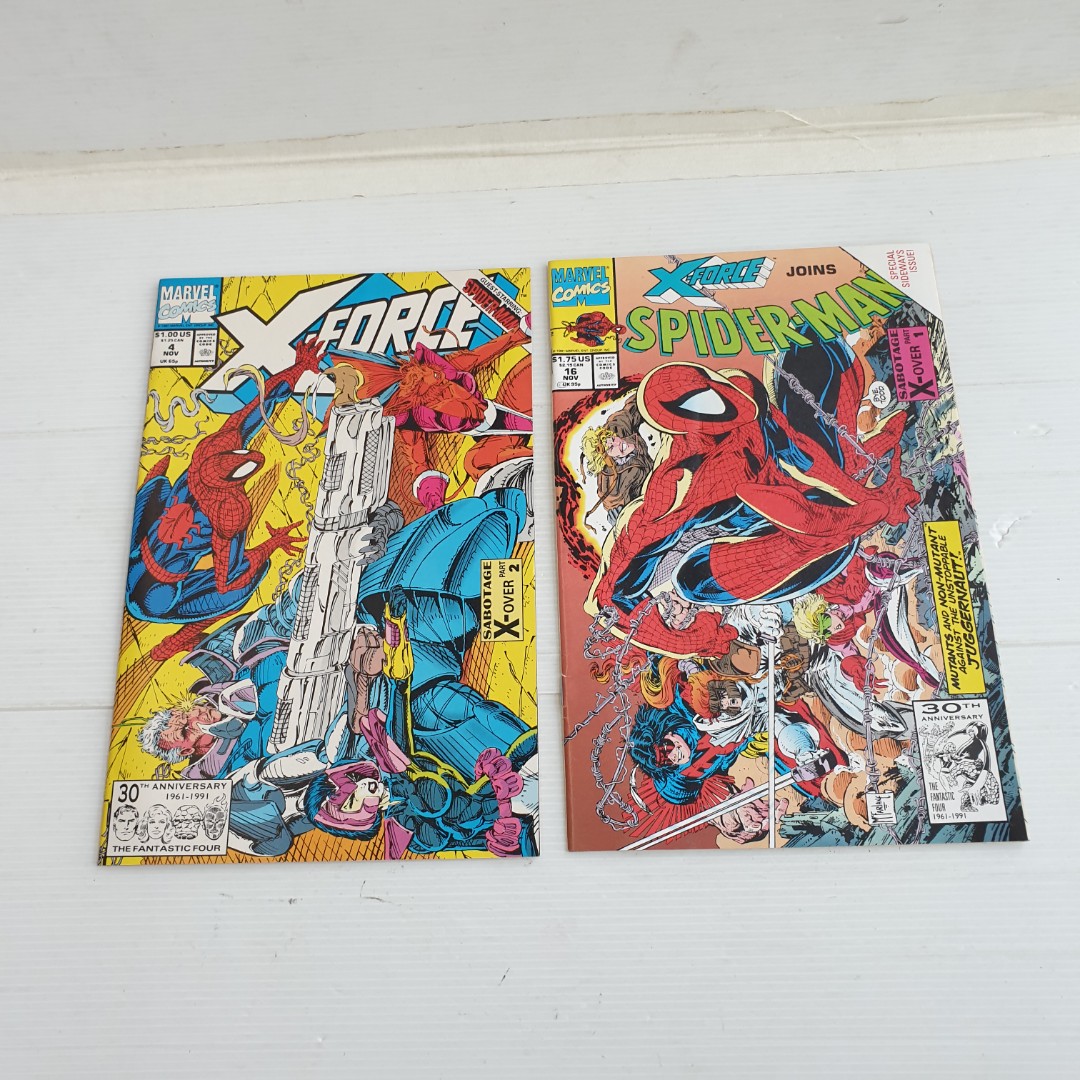 Marvel comic x force issue #4 spiderman #16 2 part series, Hobbies ...