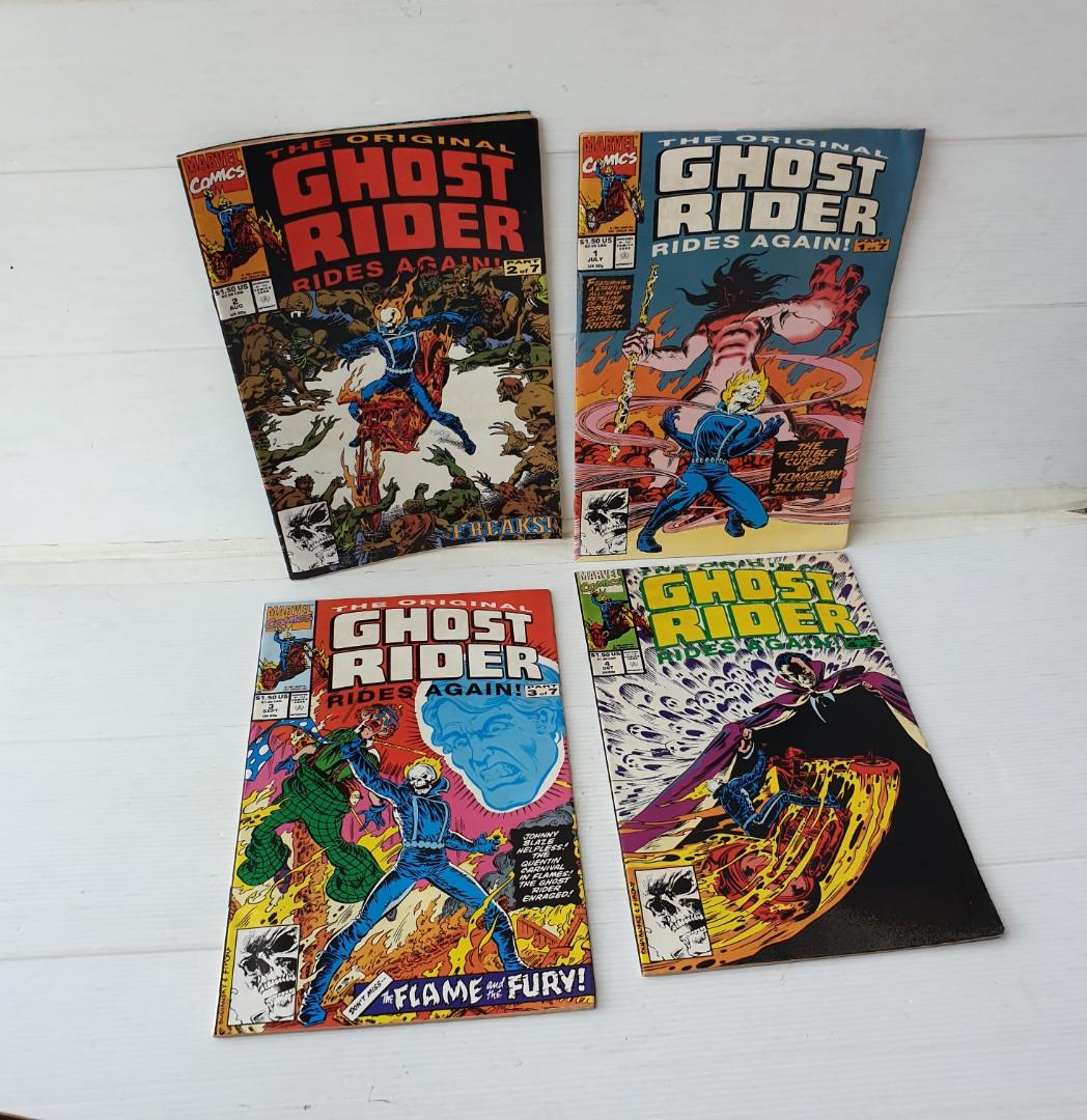 Marvel the orginal ghost rider rides again comic series, Hobbies & Toys ...