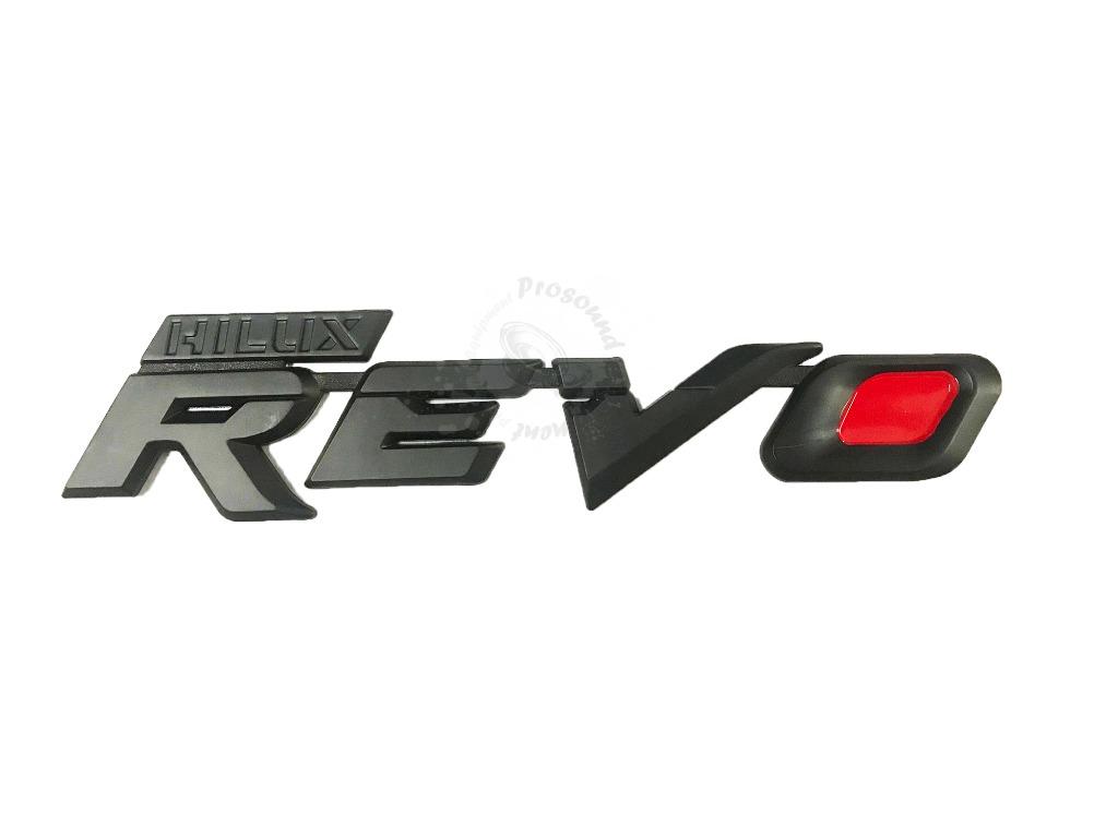 MATT BLACK REAR LOGO HILUX REVO EMBLEM DECAL NEW HILUX REVO TRUCK, Auto ...