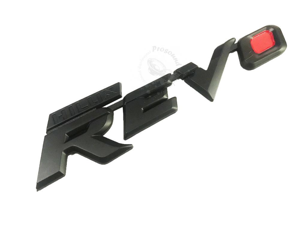 MATT BLACK REAR LOGO HILUX REVO EMBLEM DECAL NEW HILUX REVO TRUCK, Auto ...
