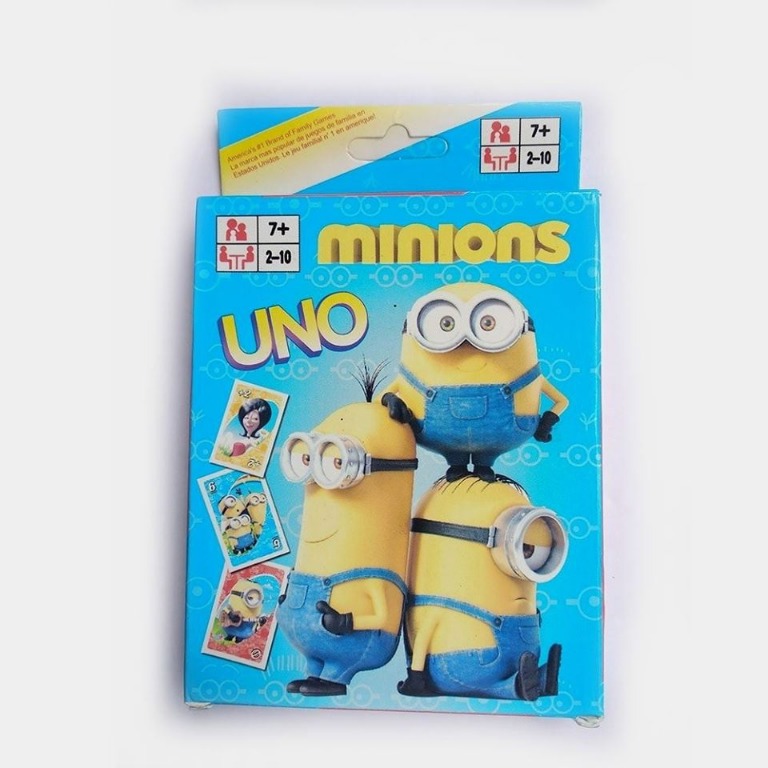 minions X Uno card, Hobbies & Toys, Toys & Games on Carousell