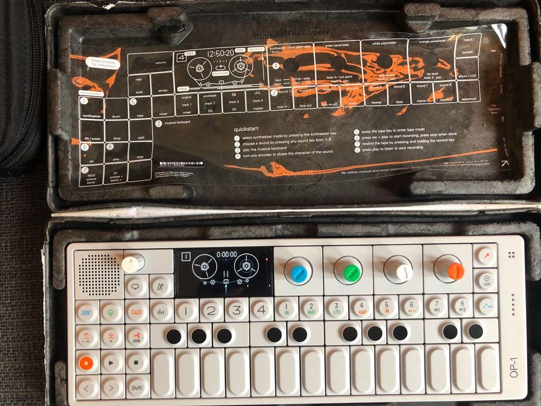 OP-1 portable synthesizer + carrying case, Hobbies & Toys, Music ...