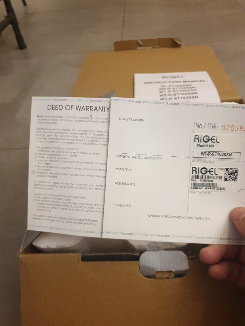 Rigel Sensor Tap W3-R-ST102SSN, Home Appliances, Kitchenware on Carousell