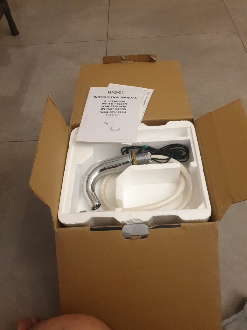 Rigel Sensor Tap W3-R-ST102SSN, Furniture & Home Living, Bathroom ...