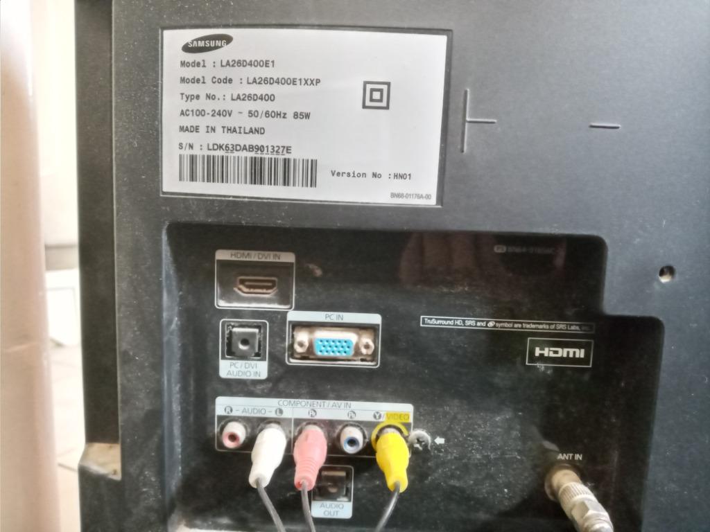 Samsung LA26D400E1, TV & Home Appliances, TV & Entertainment, TV on ...