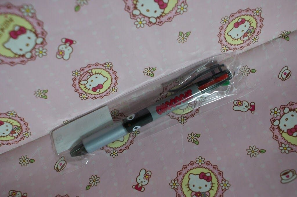 Sanrio Chococat 朱古力貓 黑貓 4色 原子筆 Black Cat Stationery 4 Color Ball Point ...
