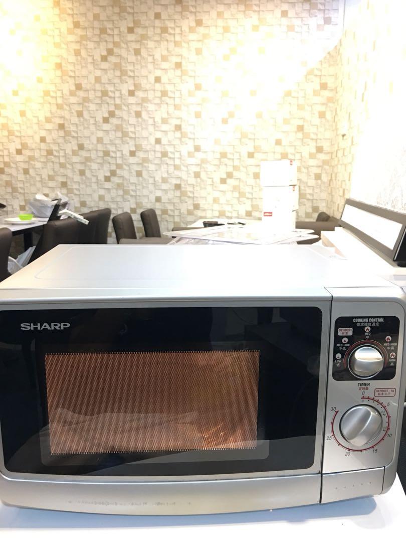 SHARP MICROWAVE OVEN 22L R219TS-WHITE, TV & Home Appliances, Kitchen ...