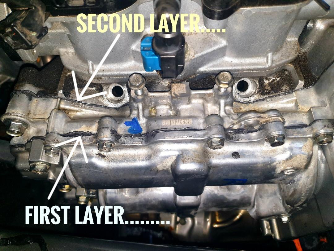 Subaru : Engine Valve Cover (1st & 2nd layer) & Timing Cover Oil ...