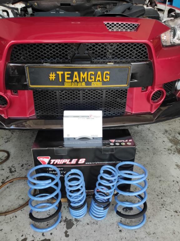 Triple S Lowering Spring for Mitsubishi Lancer Ex, Car Accessories ...