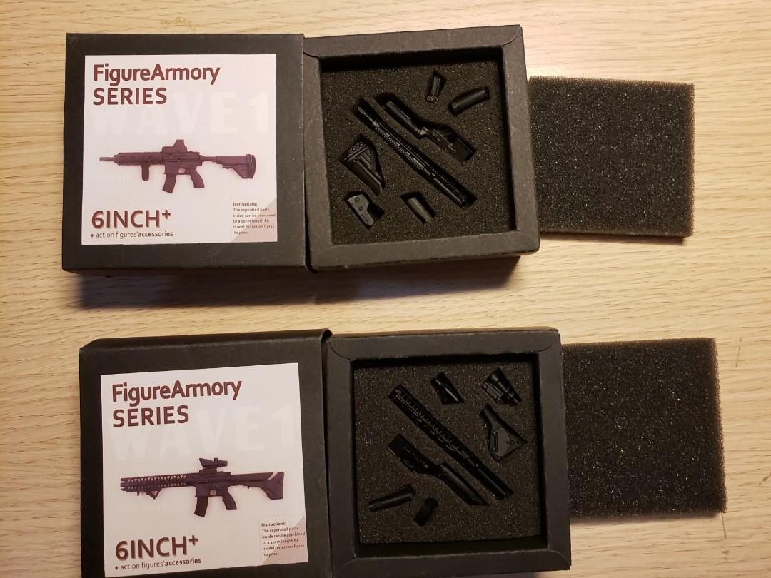 1/12 6吋 figure 槍械 (可組裝), 興趣及遊戲, 玩具 & 遊戲類 - Carousell