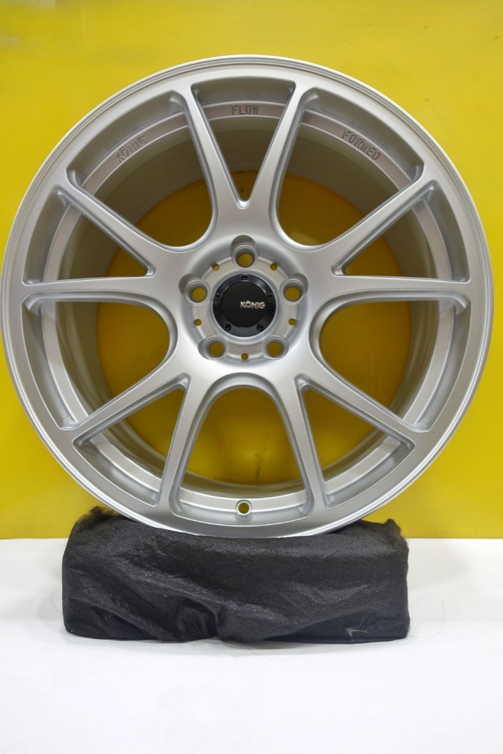 17" Konig Freeform matt silver 8x17 +40 5x114.3 flow formed, Car ...