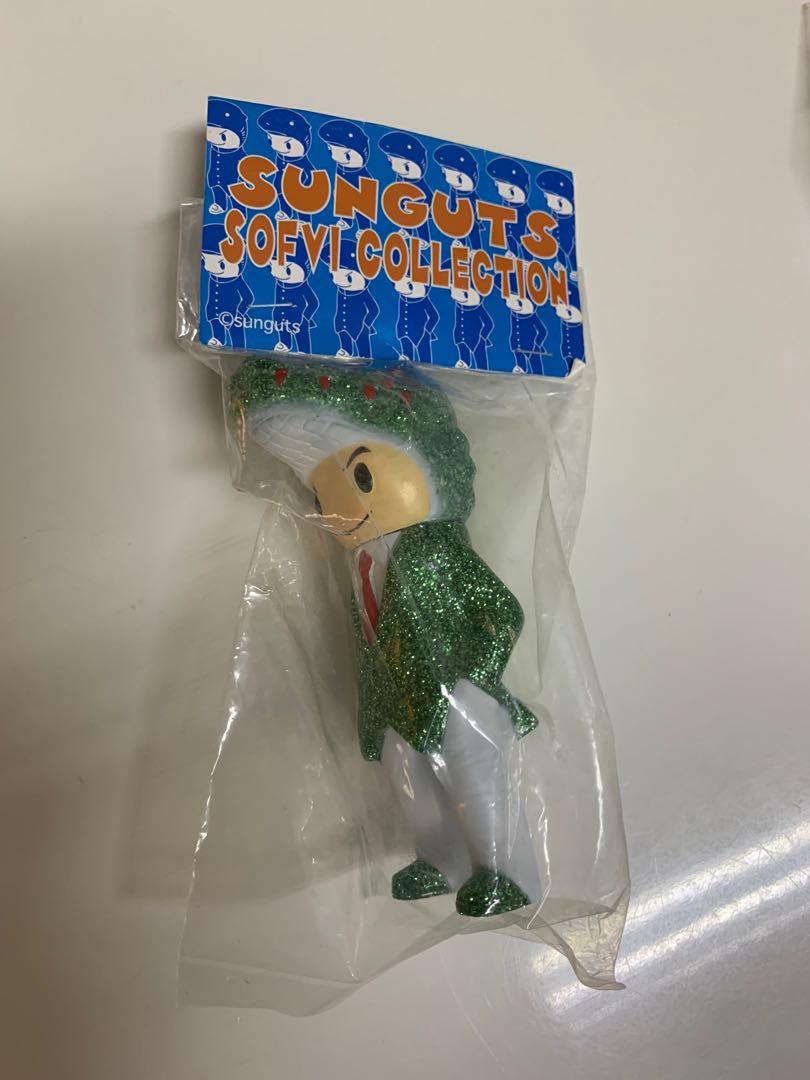 全新 Sunguts sofvi collection 閃粉綠色 鱷魚 sofubi one up, 興趣及遊戲, 玩具 & 遊戲類 - Carousell