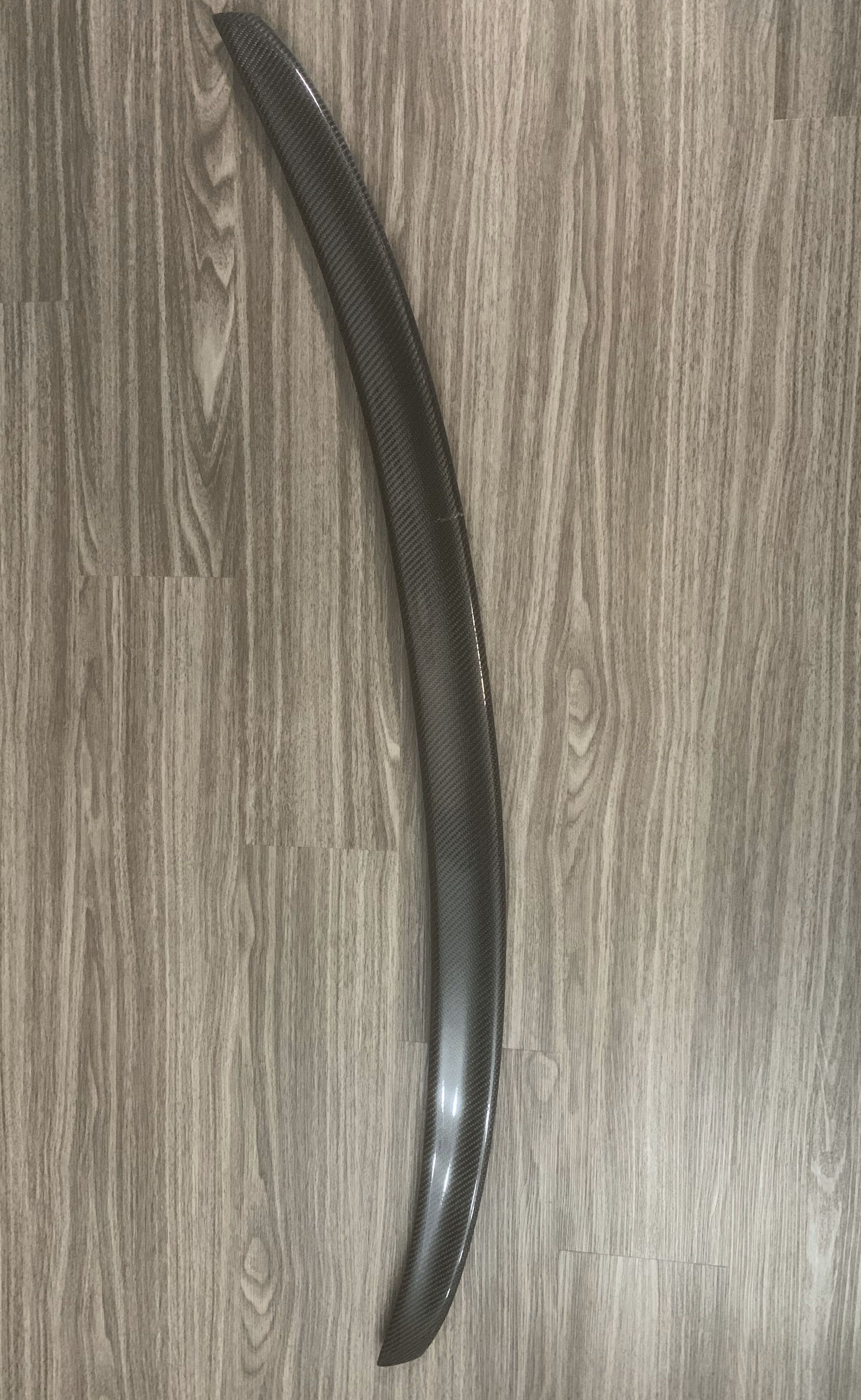 Audi A4 B8 carbon fiber boot lip, Car Accessories, Accessories on Carousell