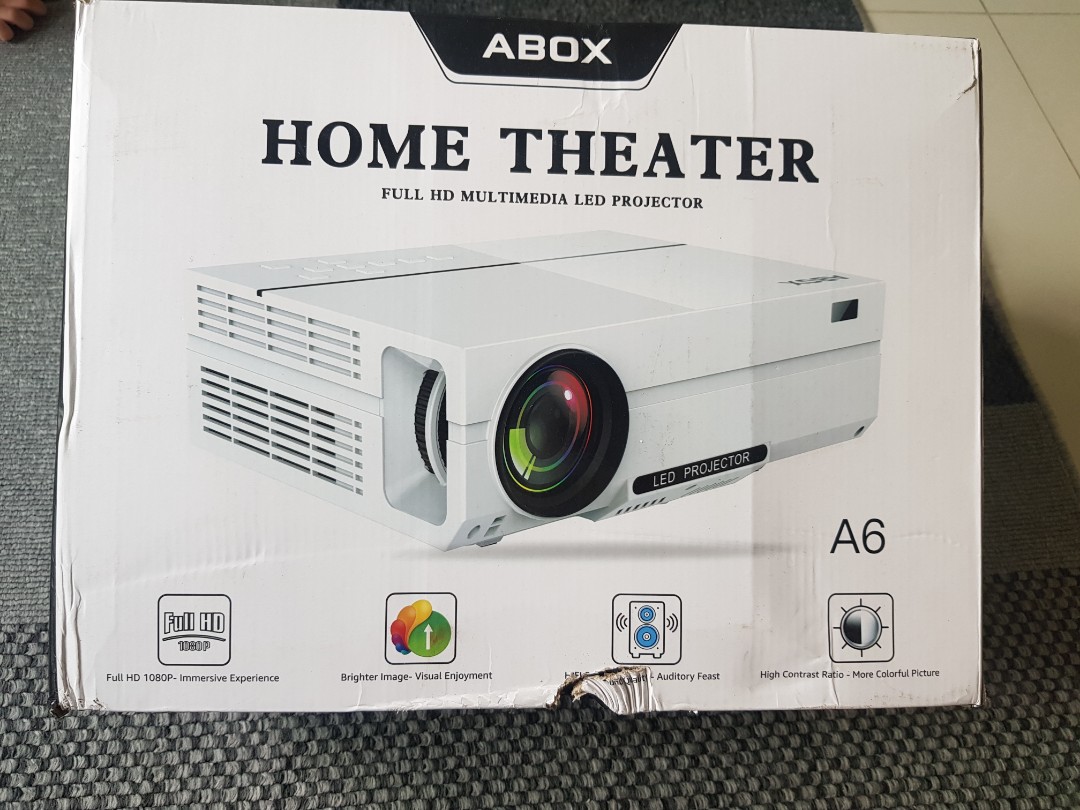 abox a6 home theater projector, TV & Home Appliances, TV & Entertainment, Entertainment Systems ...