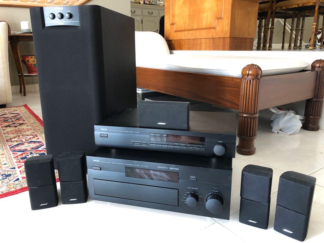 Bose & Yamaha Home Audio System (amplifier, tuner, speakers, subwoofer ...