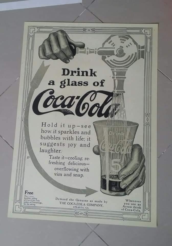 COCA COLA COKE POSTER, Furniture & Home Living, Home Decor, Vases ...