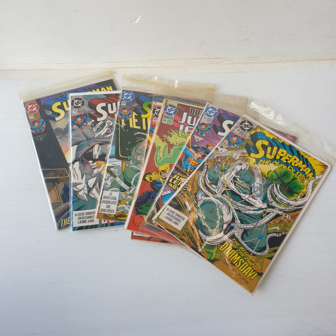 DC death of superman comic mini series, Hobbies & Toys, Books ...