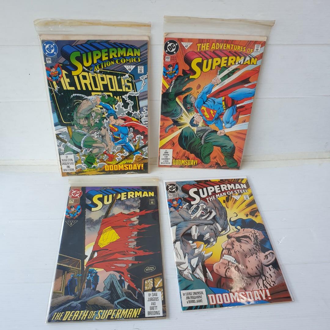 DC death of superman comic mini series, Hobbies & Toys, Books ...