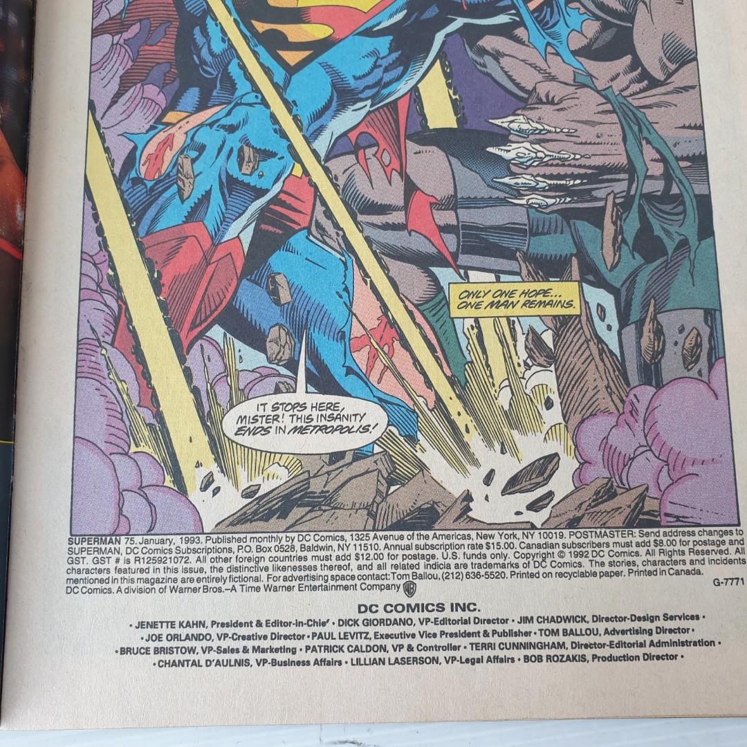 DC death of superman comic mini series, Hobbies & Toys, Books ...