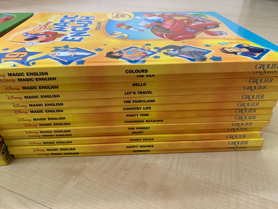 Disney Magic English Grolier Book Set, Hobbies & Toys, Books ...