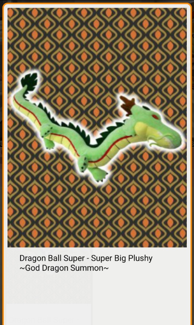 Dragon ball super plushie shen rong 50cm, Hobbies & Toys, Toys & Games ...