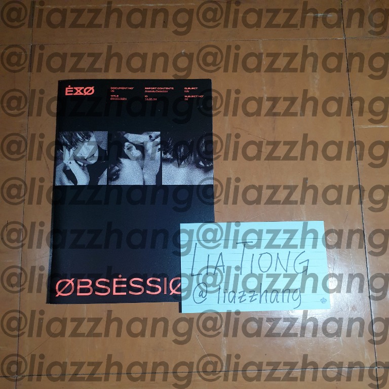 EXO OBSESSION Photobook Kai X-EXO version, Hobbies & Toys, Memorabilia ...