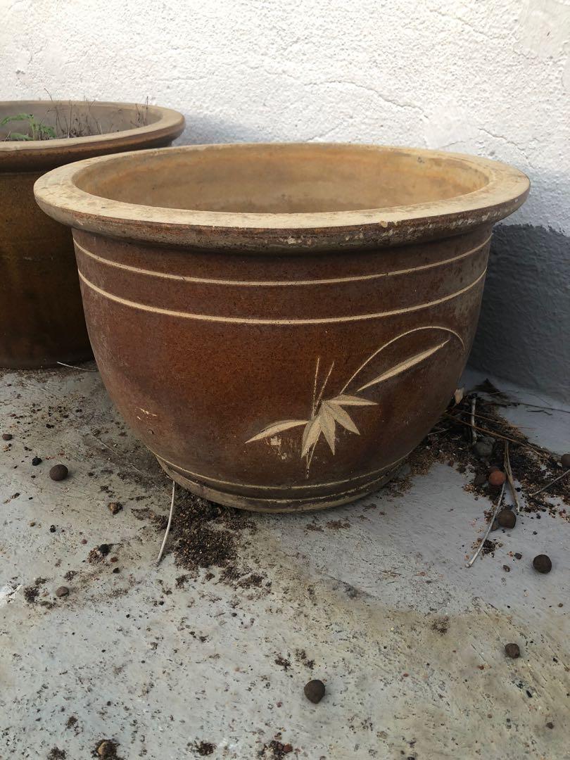 Flower Pot - 38cm diameter and 26cm in height, Furniture & Home Living ...