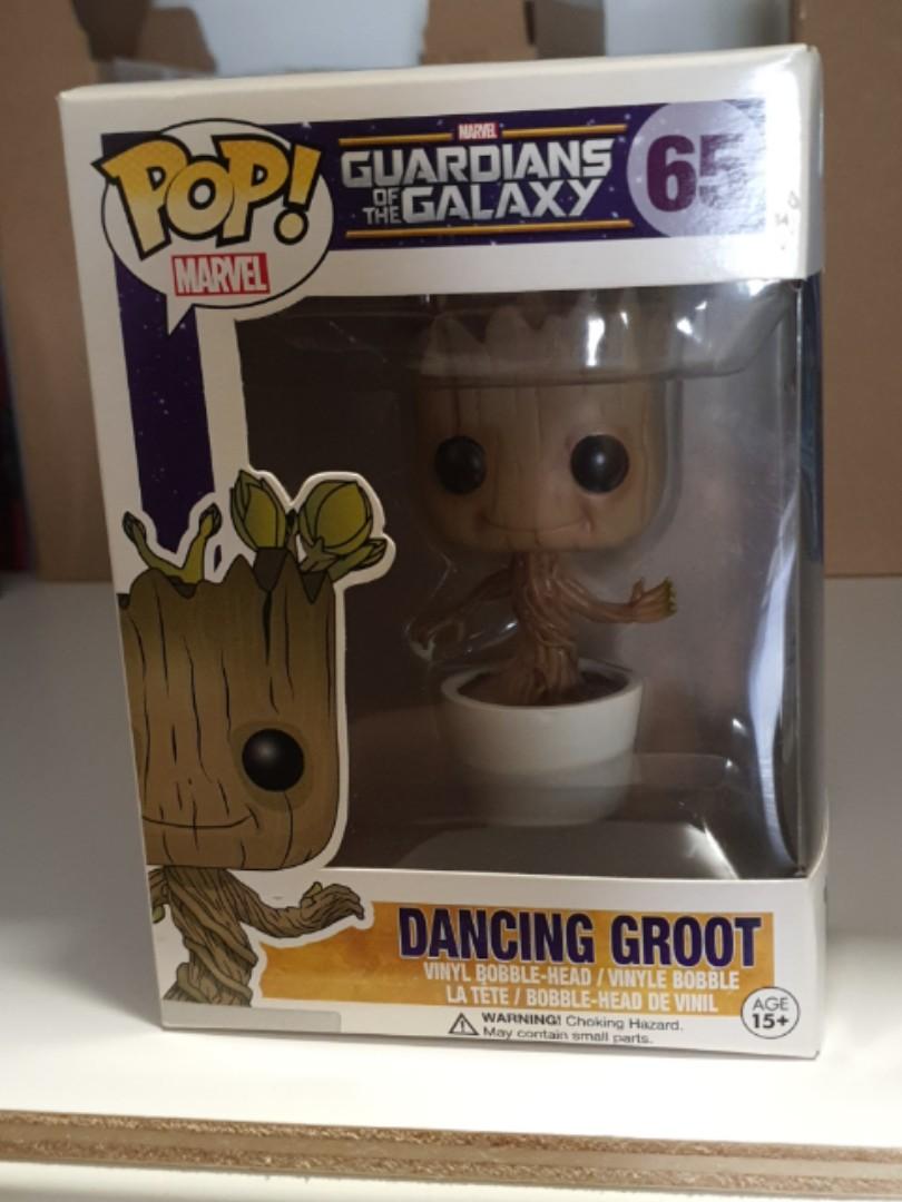 Funko POP Dancing Groot Guardians Of The Galaxy GOTG, Hobbies & Toys ...