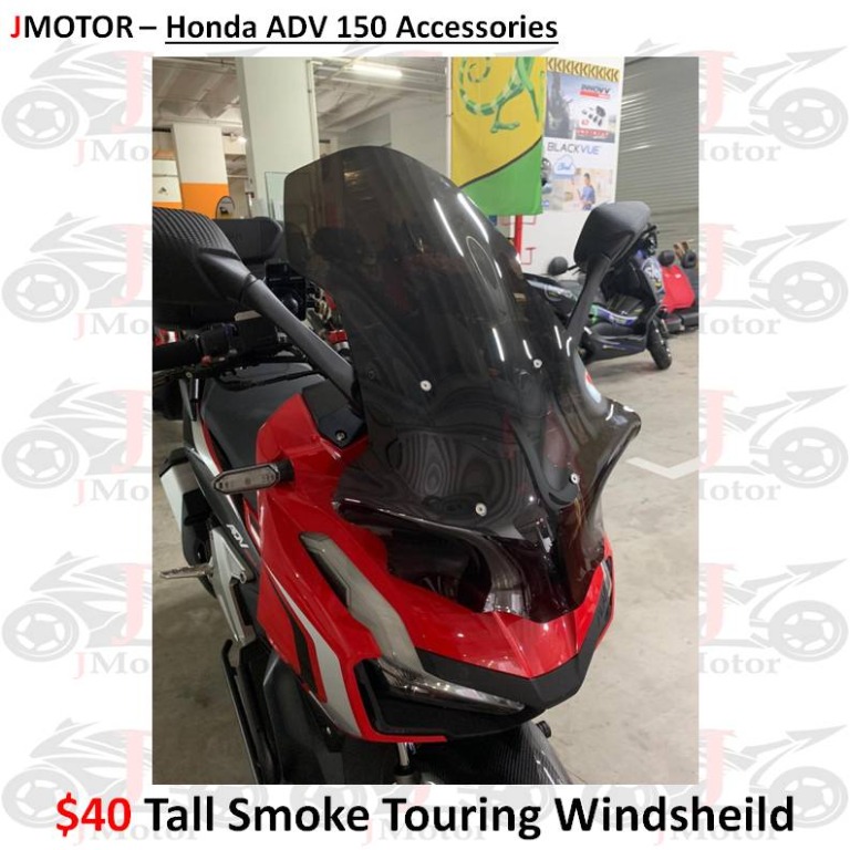 honda adv 150 tall smoke windshield, Motorcycles, Motorcycle ...