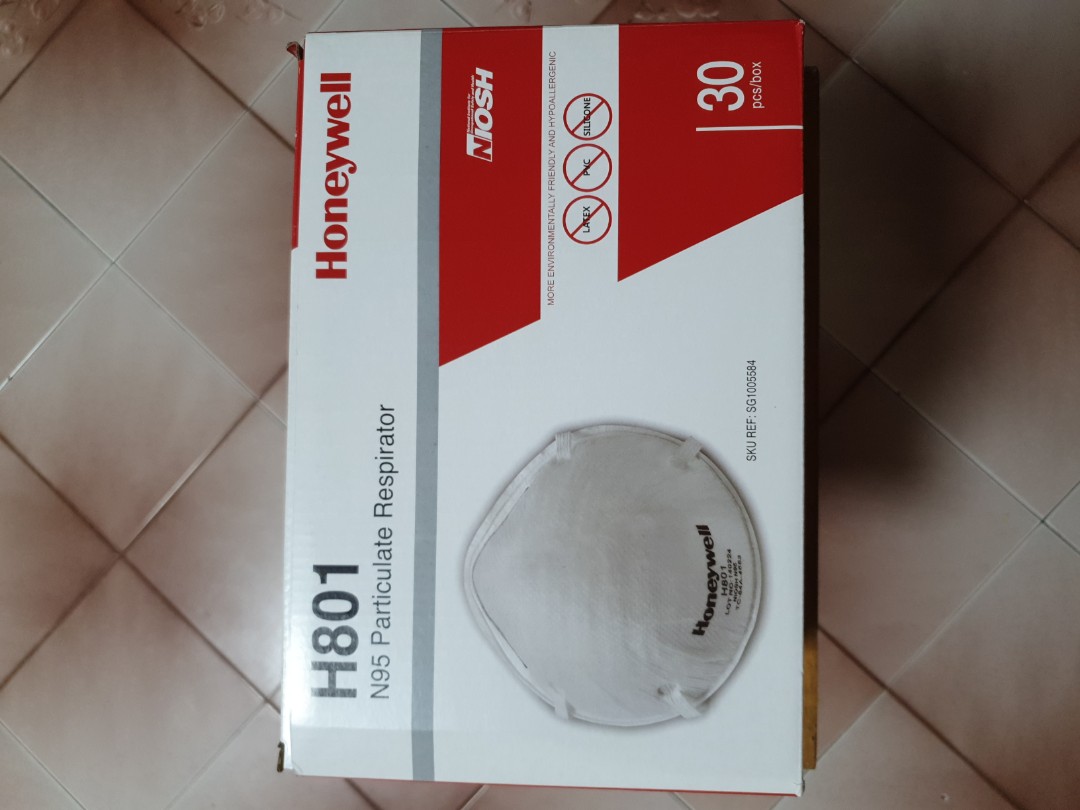 Honeywell H801 N95, Health & Nutrition, Face Masks & Face Shields on ...