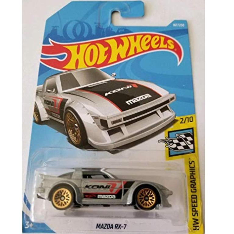 Hotwheels 2019 HW Speed Graphics Mazda RX-7 Rare Hot Wheels Koni Racing ...