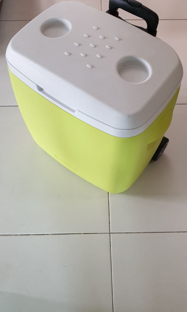 Ice box trolley. Cooler box on wheel brand new, Furniture & Home Living ...