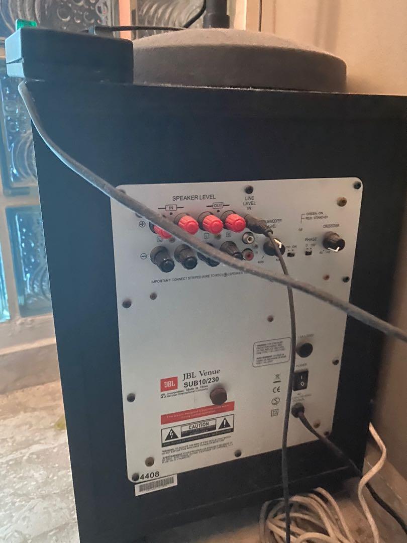 JBL SUB 10 Venue Series 10" 300W (150W RMS) Powered Subwoofer - Black ...