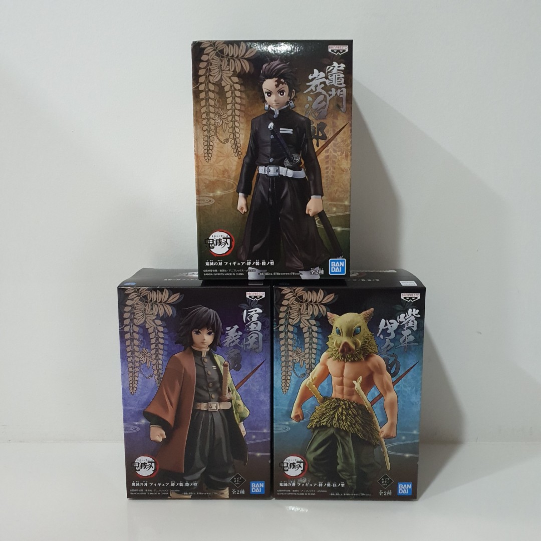 Kimetsu No Yaiba Dragon Slayer Tanjiro Giyu Inosuke Figure, Toys ...