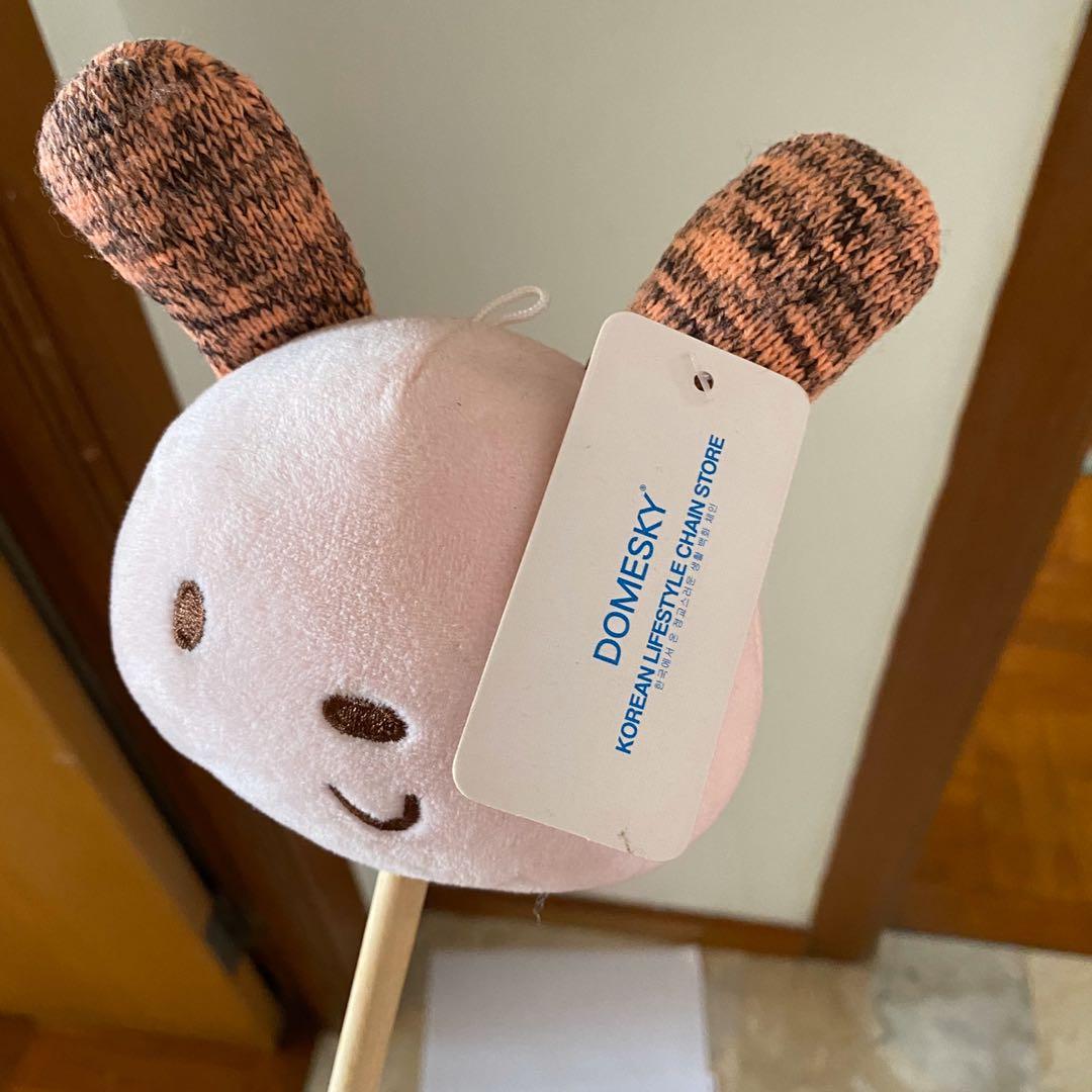 Korean Pink Bunny Massage soft toy, Hobbies & Toys, Toys & Games on ...