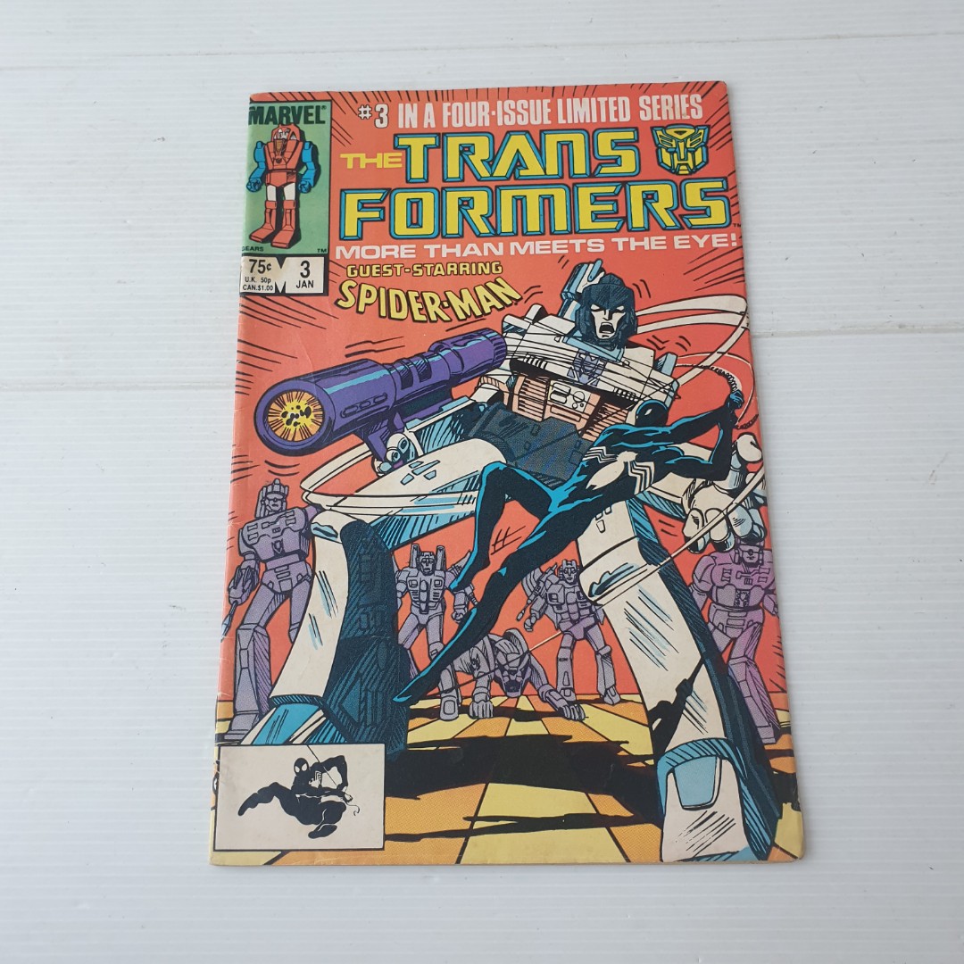 Marvel comic transformers spiderman issue # 3 of 4 part limited series ...